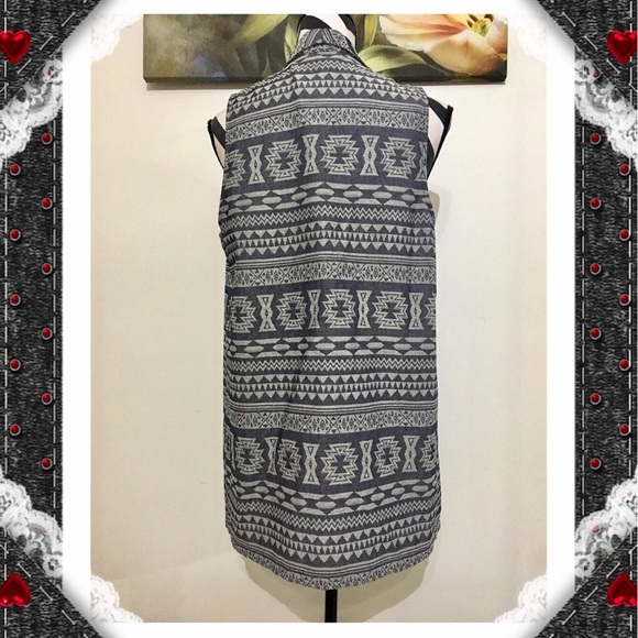 1. State | Jackets & Coats | State Open Front Print Vest | Poshmark